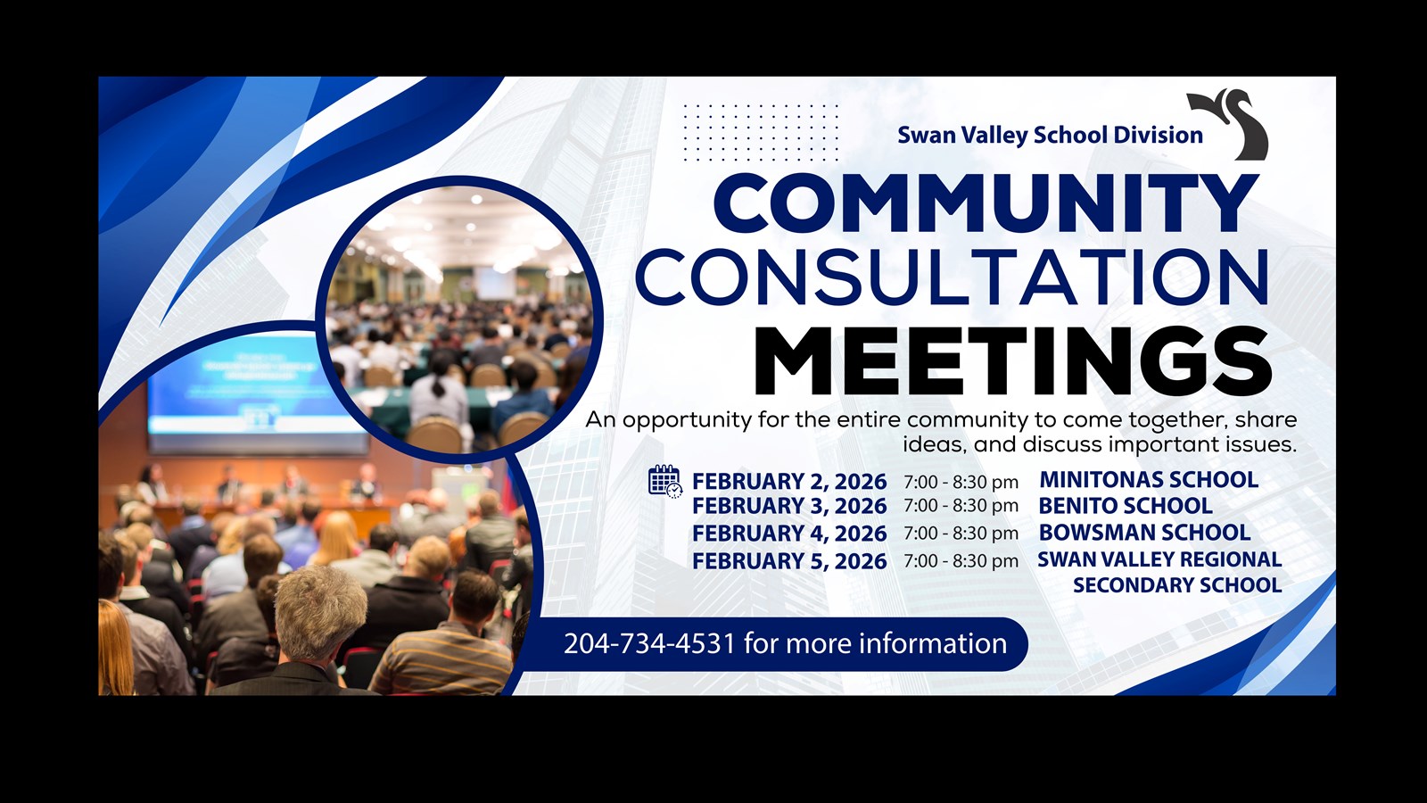 Public Consultation Meetings Scheduled for February